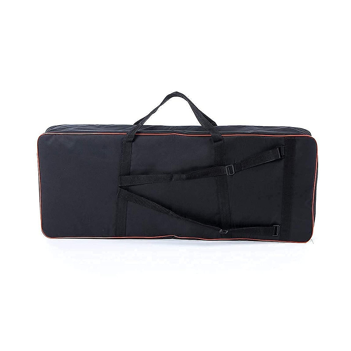 61 Key Keyboard Case,Electric Keyboard Bag Piano Gig Bag,Waterproof Keyboard Cover,600D Oxford Cloth Keyboard Carrying Case with 10mm Cotton Padded Keyboard Case Bag.40.1"x15.7"x4.7 Black+Red