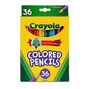 Crayola Colored Pencils (36ct), Kids Pencil Set, Back to School Supplies, Assorted Colors, Great for Classrooms, Nontoxic, Ages 3+