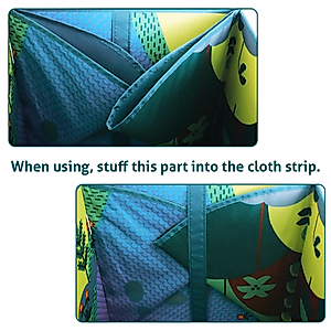 homyfort Kids Play Mat and Toy Chest Box Storage,Collapsible Storage Bin Holders with Lid for Playroom, Closet, Bedroom, Outdoor,Home Organization and Classroom12.8 12.8" 13.2"/38.4" 38.4"(Green)