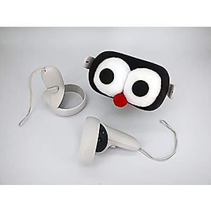 Oculus Quest VR 2 Accessories Lens Cover Funny Eyes Lens Protector with Cute Little Yellow Stickers Skin