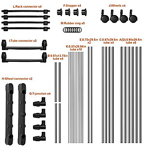 iMounTEK Garment Shelf Extendable Garment Hanging Rack