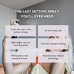 Skindinavia The Makeup Finishing Spray, Classic Setting Spray, Temperature-Control for All-Day Wear, Long-Lasting Up to 16+ Hours, Heat-Resistant & Waterproof, Cooling Fine Mist (4 Oz)