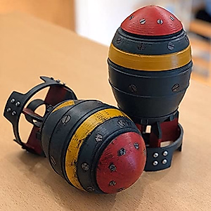 GQIXIA Mini Nuke Bomb Storage Box Fallout-Inspired,Retro Samll Bomb Shape Storage Bin,3D Mini Resin Storage Box Ornament Table Decoration,Best