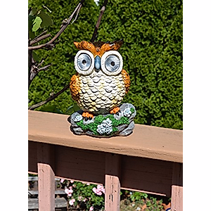 Solar Powered Owl Outdoor LED Garden Light
