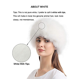 Soul Young Women's Winter Faux Fur Cossak Russian Style Hat(One Size,White)