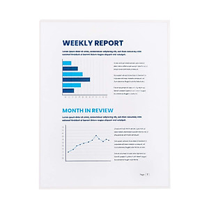 Blue Summit Supplies 50 11 x 17 Laminating Sheets, Clear Laminator Sheets for Hot Thermal Laminating Machines, Transparent 5mil, 50-Pack