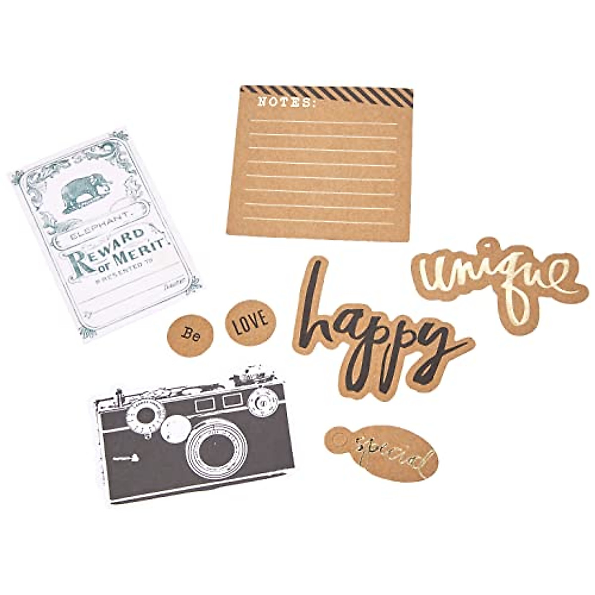 American Crafts Heidi Swapp Magnolia Lane Embellishment 54 Piece Ephemera