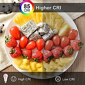 ILC Color Changing LED Light Bulb, 120 Colors, 2700K Warm White, 70 Watt Equivalent, DIY Strobe, RGB with Remote Control, LED 10W A19 E26 Screw (Pack of 2)