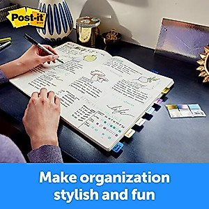 Post-it Foil Tabs, Iridescent Colors, 36 Tabs/Pack, 1 in x 1.5 in (686-FLOPBT)