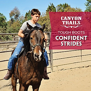 Premium Kids Cowboy Boots - Comfort Fit Toddler Cowboy Boots - Boys and Girls Cowboy Boots Durable & Stylish Western Wear for Young Riders (Brown)