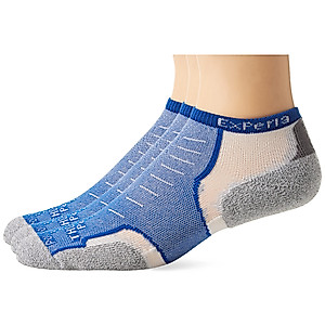 thorlos Experia Multi-Sport Thin Padded Low Cut 3 Pair Pack Socks Sockshosiery, Royal, Small