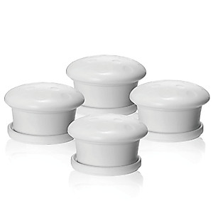 Baby Proofing Magnetic Cabinet Locks Child Proof Extra Magnet (4 Pack) Universal Replacement Keys for Magnetic Locking System - Baby Safety Latch for Drawers and Cabinet - 4 Key Holders Included