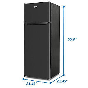 Commercial Cool CCR77LBB 7.7 Cu. Ft Freezer Refrigerator, Black