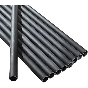 AMEYXGS 30Inch Carbon Arrows Shaft ID 6.2MM Spine 340 400 500 600 with Aluminium Insert for DIY Hunting Target Practice Pure Carbon Fiber Bare Arrow Shaft (24, spine 400)