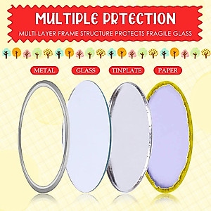 Taiyin 18 Pcs Softball Gifts for Girls Team Softball Compact Mirror Accessories Softball Party Supplies Softball Makeup Mini Mirror 2.76 Inch Sport Round Pocket Portable Mirror for Women (Yellow)