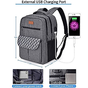 Arrontop Backpacks for College Students, Backpacks for High School ,Laptop Backpack Water Resistant Computer Bag with Usb Charging Port