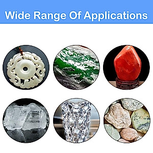 50PCS Stone Carving Set Polishing Diamond Burrs for Dremel, Rotary Tools Accessories Grinding Cutting Burrs with 1/8 inch Shank for Carving, Cutting, Grinding, Polishing Stone, Glass, Jewelry