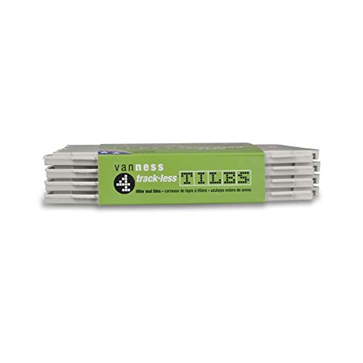 Van Ness Pets Trackless Cat Litter Mat Tiles, Customizable And ExpAndable, Set of 4 Tiles