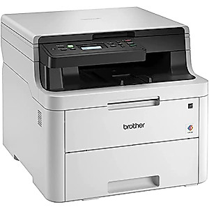 Brother HL-L32 90CDW Wireless Compact Digital Color Laser All-in-One Printer, Print Scan Copy, 600 x 2400 dpi, Duplex Printing, 25ppm, 250-sheet, Compatible with Alexa, Durlyfish USB Printer Cable
