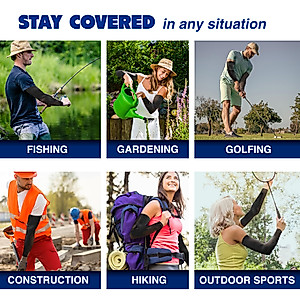 ARMORAY Arm Sleeves for Men - Tattoo Cover Up Sleeves - Arm Sleeves for Women - Sleeves to Cover Arms for Women & Men - Arm Compression Sleeve