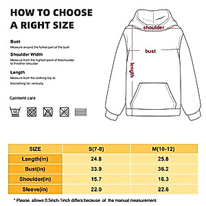 Riauljol Girls Boys kids Hoodie 3D Printed Cartoon Game Pattern Pullover Sweatshirt Teen Sports Tops With Pocket for 7-20 Years Medium