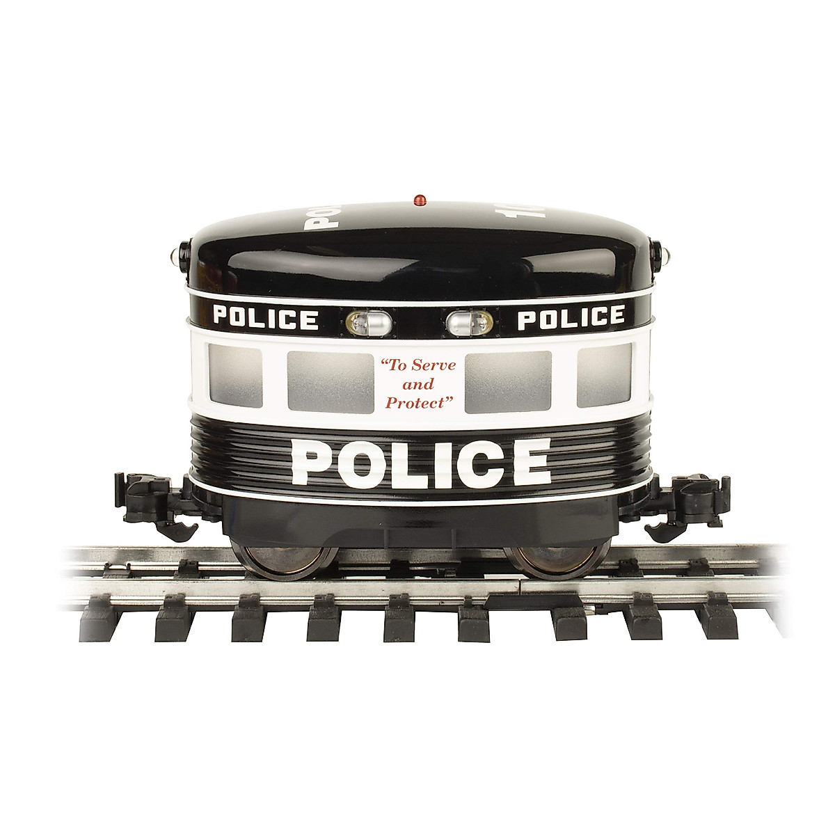 Bachmann Trains - EGGLINER Powered Track Vehicle - Police - Large G Scale (96286)
