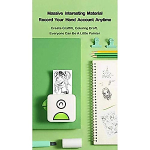 XXXDXDP Receipt Printer, Mini Blue-Tooth Thermal Photo Printer Pocket Note Receipt Printer (Color : D)