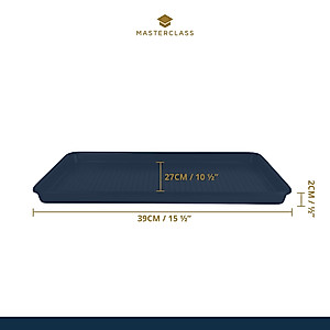 MasterClass KCMCCB3 Crusty Bake Perforated Baking Tray with PFOA Non Stick, Robust 1 mm Carbon Steel, 39 x 27 cm, Grey