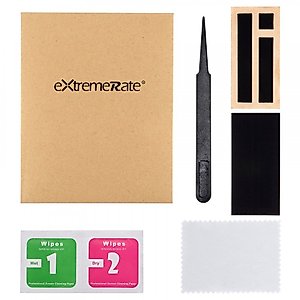 eXtremeRate Fixing Anti-Scratch Skin Sticker Set for Nintendo Switch Dock Scratch Screen Problem - Black