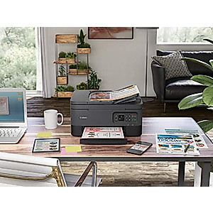 Canon TR7020 All-in-One Wireless Printer for Home Use,Black, Compact (4460C002)