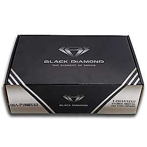 Black Diamond 4 Channel Amplifier Class D 3600 Watt Full Range DIA-P1800X4D