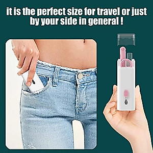 7-in-1 Airpod Cleaner Kit - Laptop Cleaner - Keyboard Cleaner kit, Portable Multifunctional Cleaning Tool for PC Monitor/Earbud/Cell Phone/Laptop/Computer/Bluetooth Earphones (Pink)
