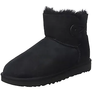 UGG Women's Mini Bailey Button Ii Boot, Black, 09