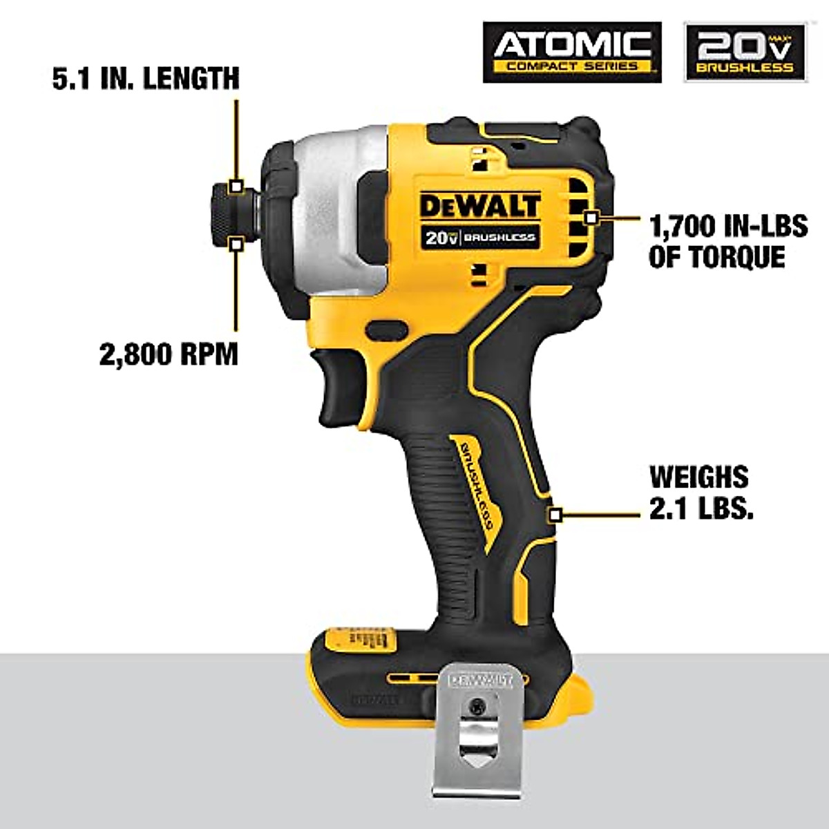 DEWALT DCK489D2 ATOMIC 20V MAX* Brushless Cordless 4-Tool Combo Kit