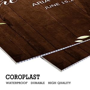 Autravelco Welcome to Our Wedding Yard Signs with Stakes 12x18 Inch Display Date & Couple Name Customized Lawn Signs with Stakes for Rent House Party Supplies Décor