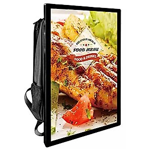 21.5 inch LCD Backpack with Custom LCD Screen for Portable Video Advertising Player, 1920*1080 Resolution Ratio, Human Walking Backpack Digital Billboard