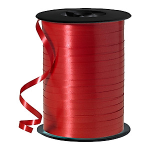 GIFTEXPRESS 500 Yards Red Curling Ribbon/Balloon Ribbon/Balloon Strings/Gift Wrapping Ribbons/Holiday Gift Supplies