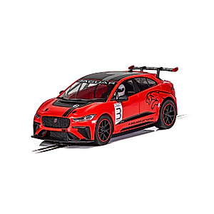 Scalextric Jaguar I-Pace Red #3 1:32 Slot Race Car C4042