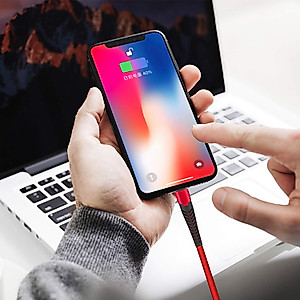 iPhone Charger Cable, Lightning Cable 3PACK 10FT Nylon Braided Fast iPhone Charging Cord Compatible with iPhone 11 Pro Max XS XR X 8 7 6 Plus 5, iPad Pro iPod Airpods and More