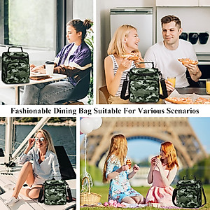 UYLIA Lunch Box for Men,Insulated Lunch Bag Women with Adjustable Shoulder Strap, Cooler Bag with Drinks Holder for Adult Work Picnic Beach Workout