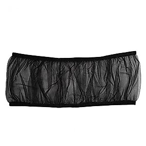 UEETEK Bird Cage Skirt, Cage Cover Catcher Birdcage Nylon Mesh Mesh Bird Seed Catcher Net Cage Cover Size L (Black)
