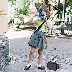 casmilee Kids Instant Camera Case Compatible with VTech/KidiZoom PrintCam & Thermal Rolls Print Camera Refill Paper, Creator Cam Accessories Travel Storage- Bag Only (Black)