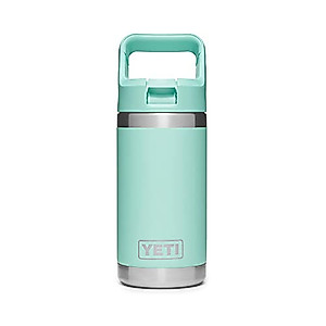 YETI Rambler Jr. 12 oz Kids Bottle, with Straw Cap, Seafoam