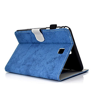 Samsung Galaxy Tab A 8.0 SM-T350 / T355 Case, MonsDirect Smart Denim Slim Wallet Case Protective Kickstand Auto Wake/Sleep Cover for Galaxy Tab A 8.0 inch Tablet SM-T350 / T355 2015 Release, Blue