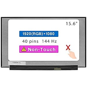 Screen Replacement for Lenovo Ideapad Gaming 3 15ARH7 Model 82SB 15.6" FHD 1920×1080 40 pin 144HZ LCD Non-Touch Screen Display Panel