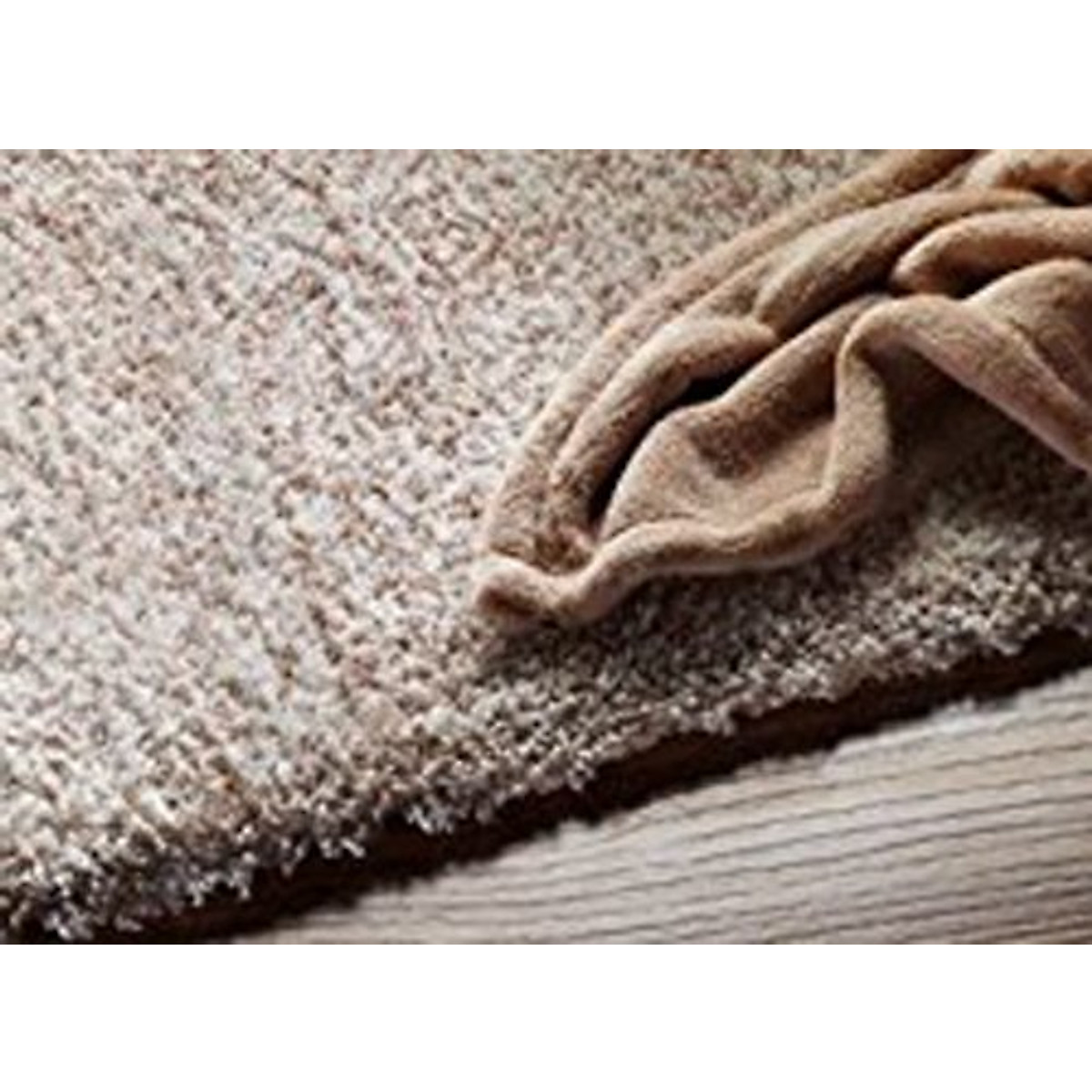 Kas 1580 Bliss 7' 6" by 9' 6" Hand-Woven Rug, Ivory Heather