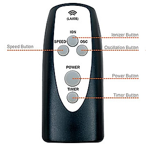 Replacement Remote Control for Lasko 2551 2554 2559 4824 T32202 T36212 Wind Curve Tower,T42905 Oscillating Tower,T48331 Xtraair Tower