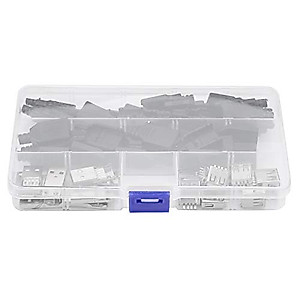 Tomantery 4 Pin Female Connector Good Conductivity Brass Contacts for Electronic Experiment