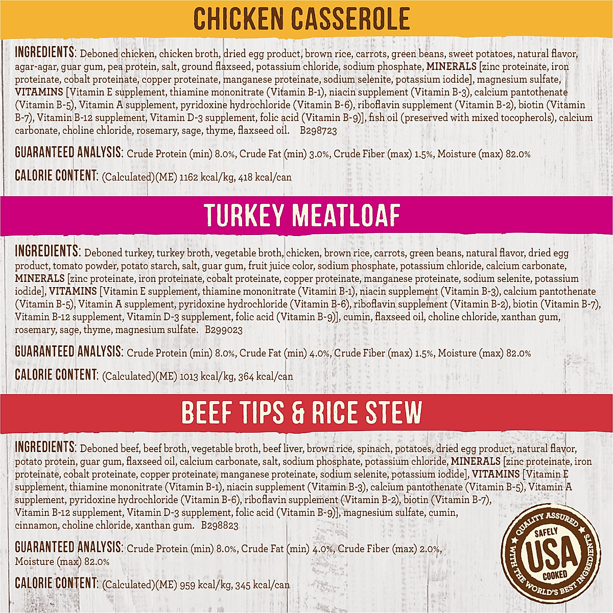 Merrick Kitchen Comforts Wet Dog Food Gravy, Variety Pack Real Meat and Brown Rice Dog Food with Grains - (Pack of 1) 9.5 lb. Cans