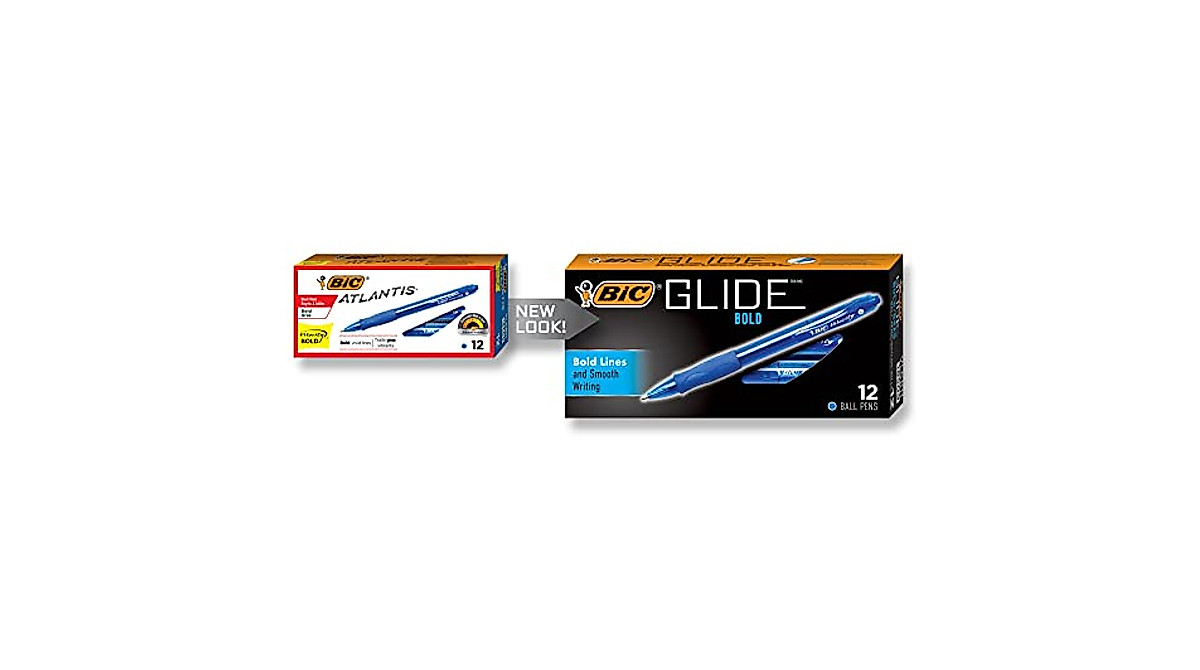 BIC Velocity Easy-Glide Ballpoint Pens - 12 Pack for Smooth Writing